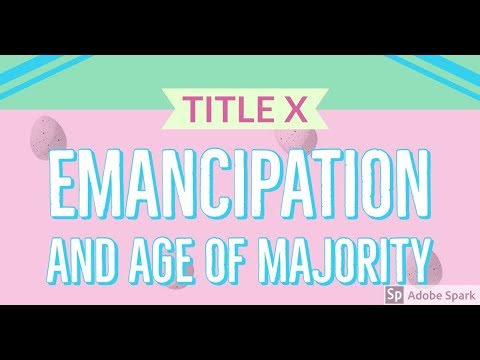 Emancipation and Age of Majority; THE FAMILY CODE OF THE PHILIPPINES [AUDIO CODAL]