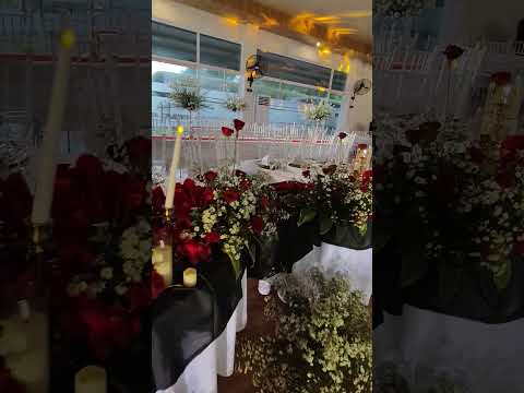 VIP center pieces set up