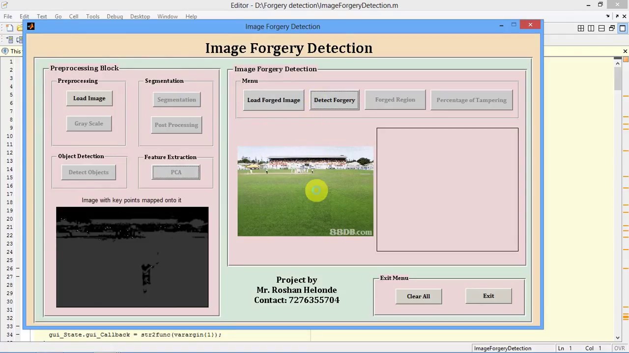 Image Forgery Detection Using Image Processing Matlab Project Code