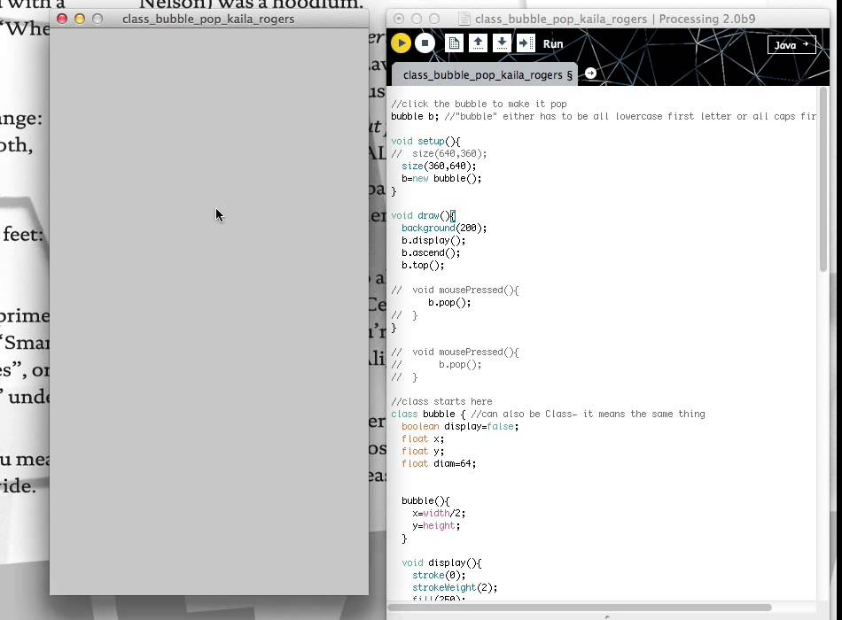 processing- class (make bubble pop)