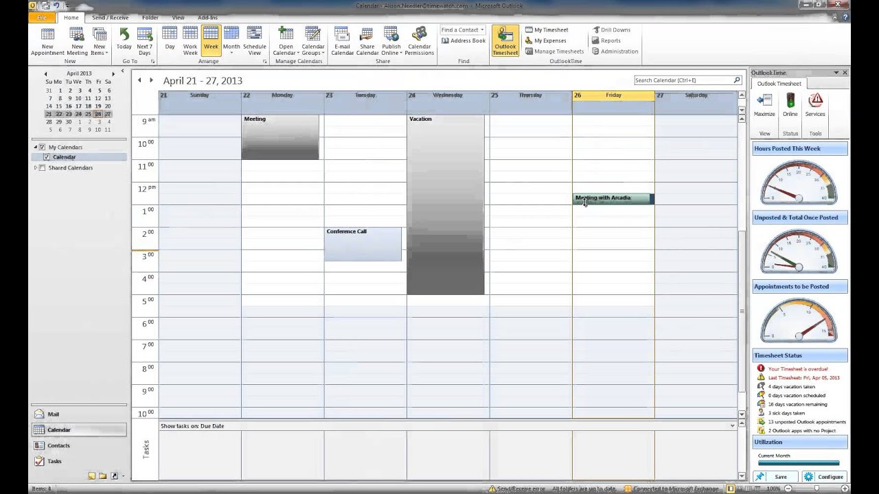 Outlook Time Tracking - so easy a child can do it