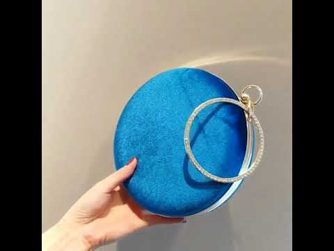 Vintage / Retro Round Velour Clutch Bags 2020