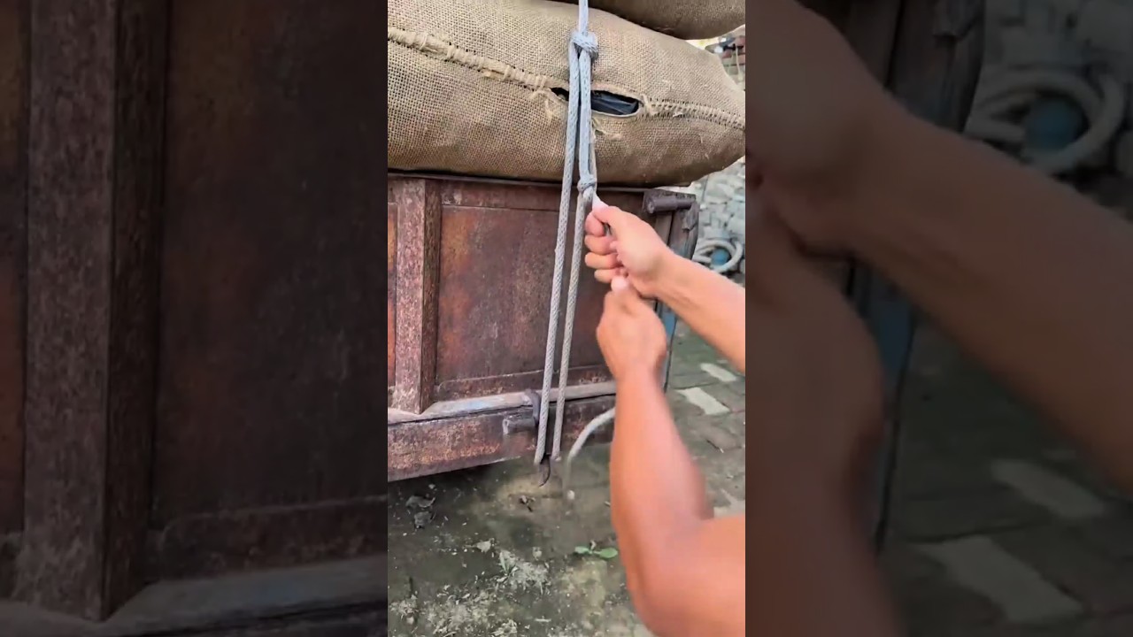 👉 The Unbreakable Cargo Knot EVERY Trucker Needs! #knot #technique #rope #interesting #knowledge