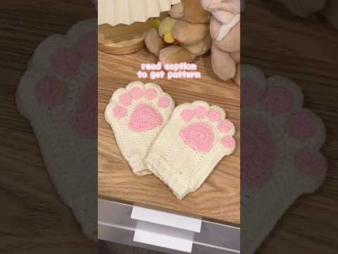 #crochetbeginner #crochettutorial #crochetcatpaw #crochetgloves #crochet