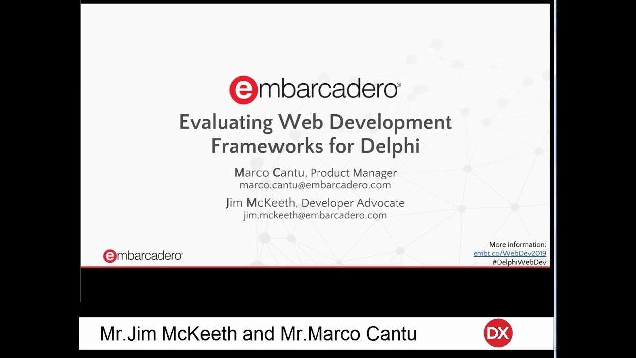 webinar : Delphi Web Framework