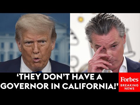 WATCH: Trump Unleashes On Gov. Gavin Newsom In Brutal Rant Against California's Leadership