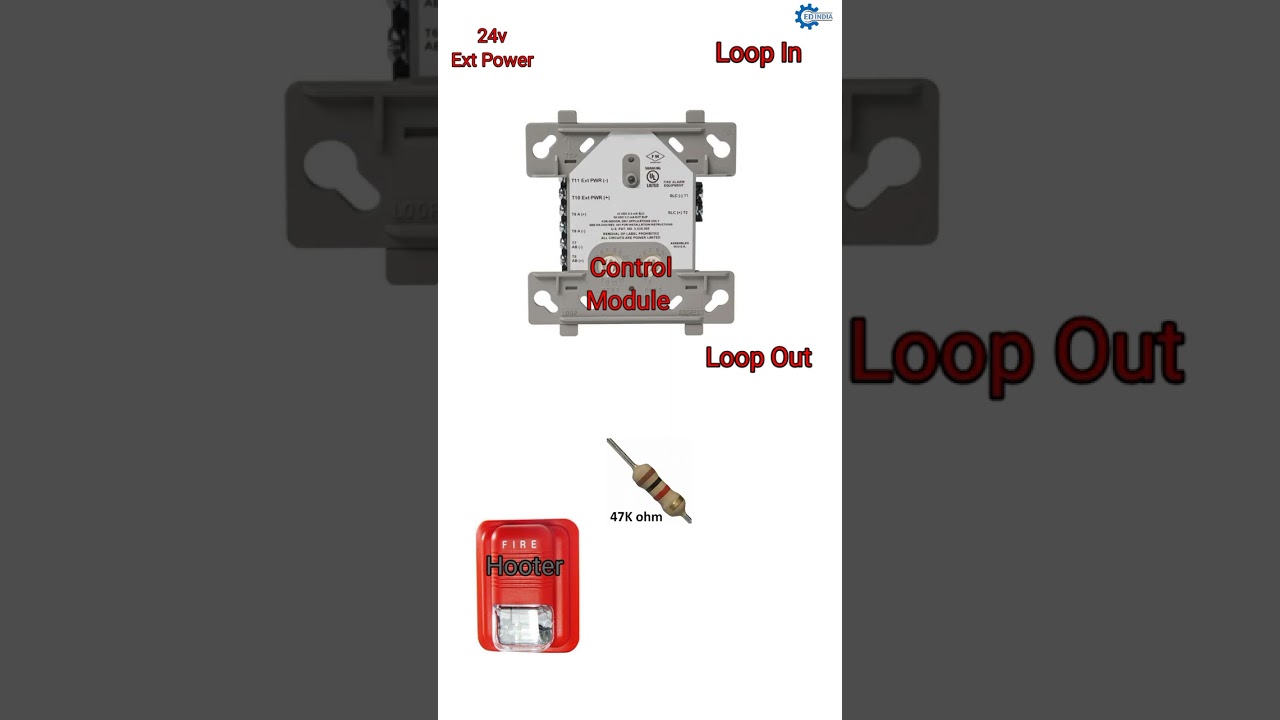 Control Module का कनेक्शन कैसे करें #ControlModuleConnection #Notifire #Honeywell #hooters #shorts