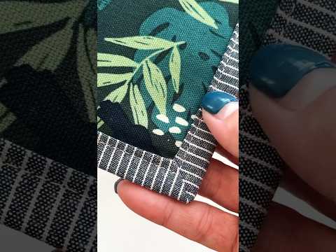 ✨Bias Binding Mitred Corner✨ #sewing #sew #pouchmaking