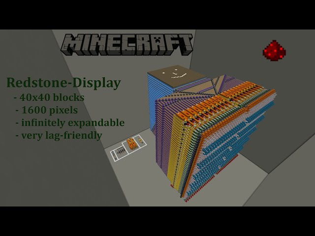 Redstone Display in Minecraft Vanilla Minecraft Map