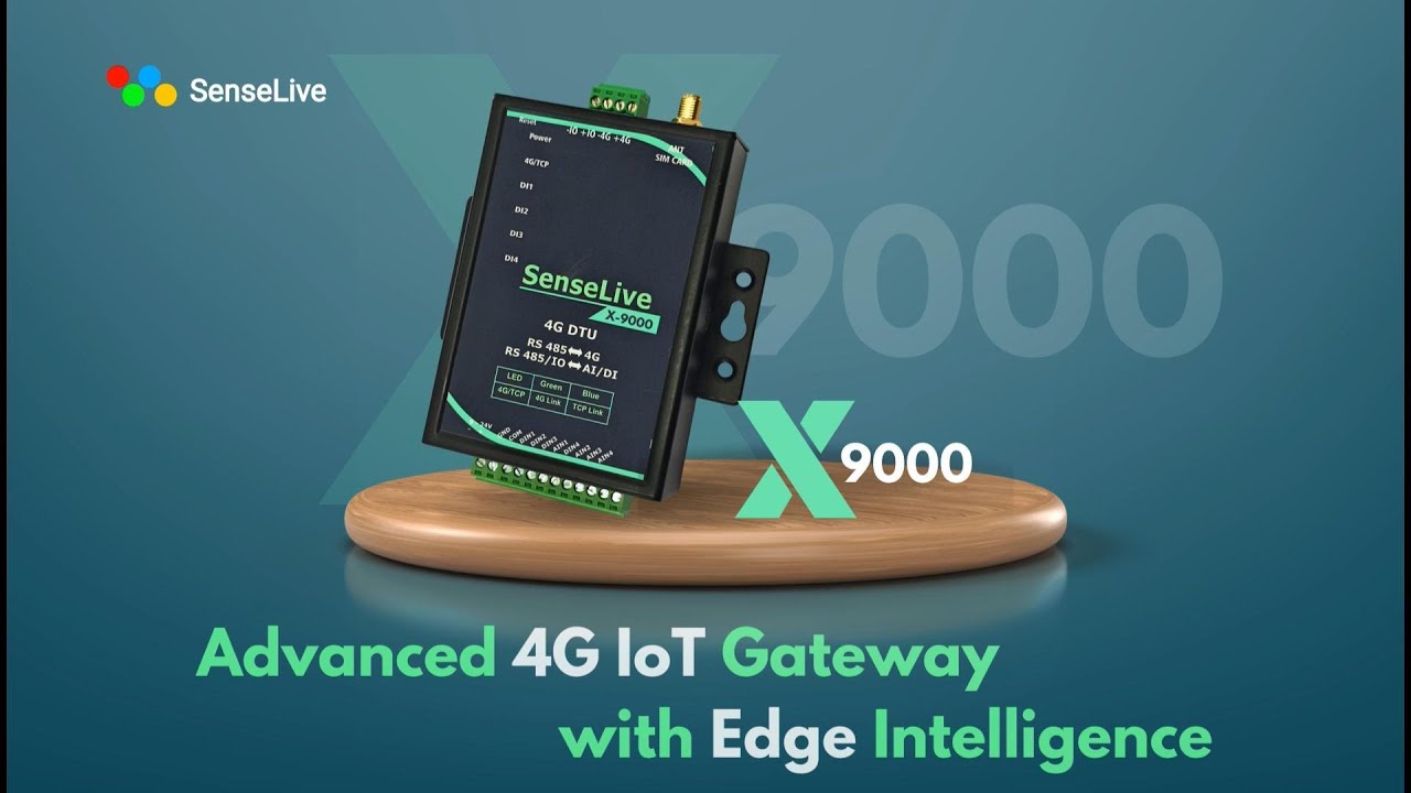 Introducing SenseLive X9000 | Ultimate 4G IoT Gateway for Real-Time Data Acquisition & Control