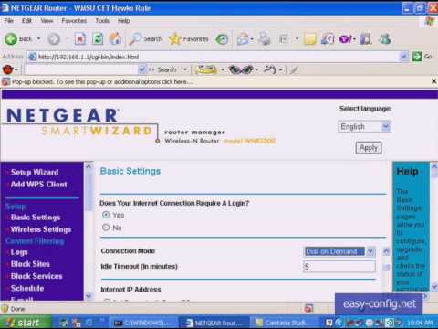 Netgear internet manual configuration