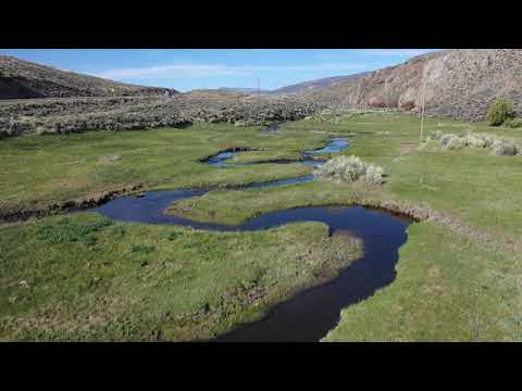 Meandering water water in Neveda.