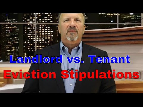 Evictions and Use of a Stipulation