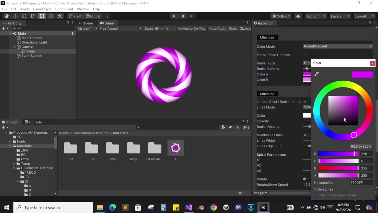 5D - Procedural UI Elements - Unity