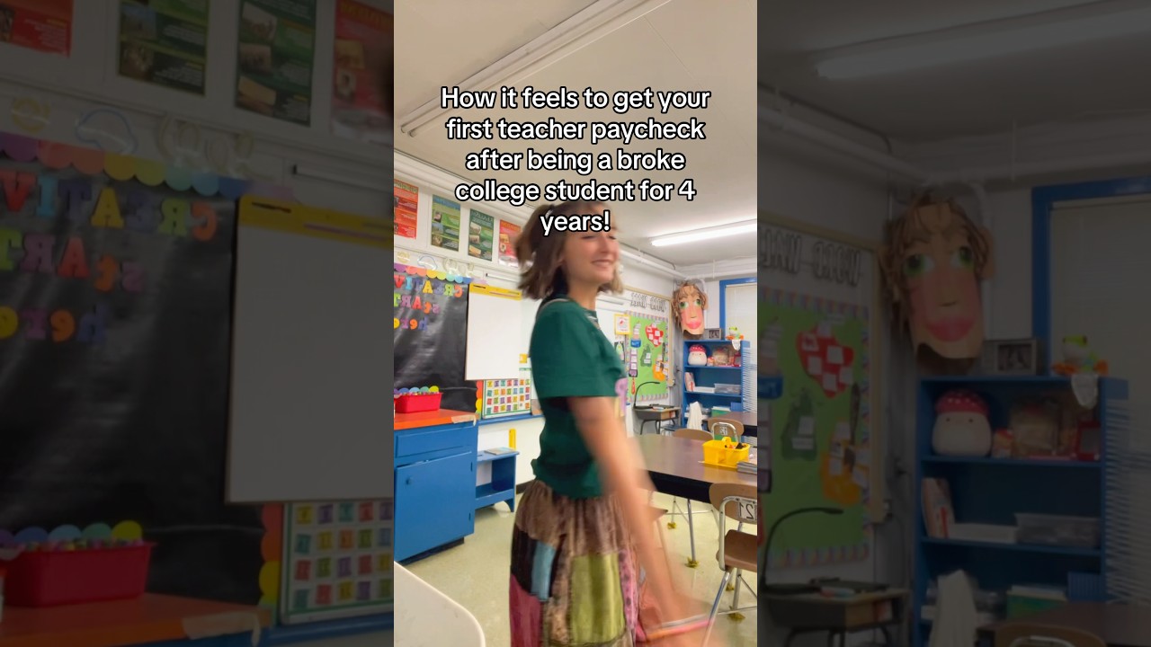 Survived my first week as an art teacher :)) #artteacher #elementary #school #art