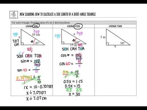 How to Calculate a Side Length of a Right-Angle Triangle