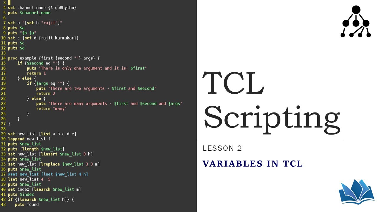 TCL Scripting | From Basic To Advanced | Lesson 2 | Variables in TCL