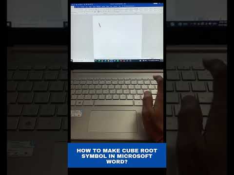 How to make cube root symbol in Microsoft word?
