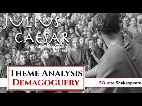 Julius Caesar Theme Analysis 5: Demagoguery and Realpolitik vs Idealism