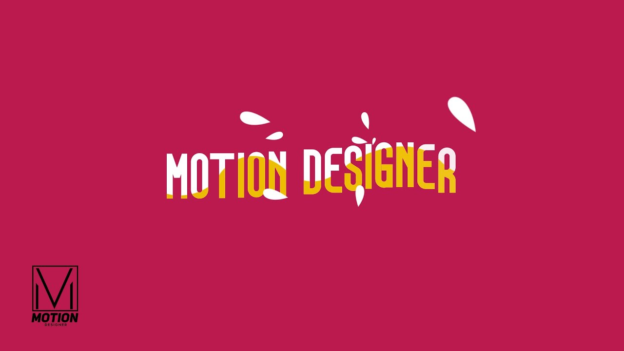 Liquid water text reveal in After Effects tutorial - No Plugin