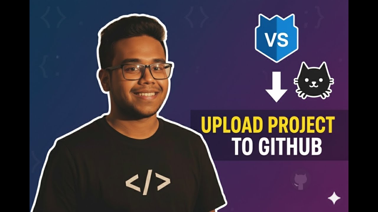 How to Upload Local Project from VS Code to GitHub | Step by Step Tutorial for Beginners