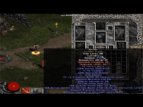 Adding sockets body armor with cube and runewords Enigma Diablo 2