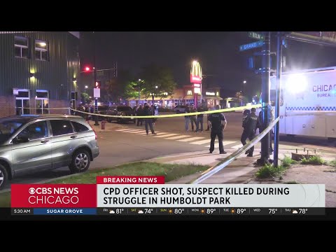 Chicago police officer shot, man killed in Humboldt Park