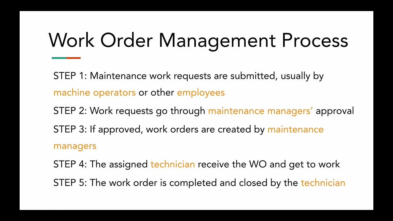 What is a Work Order - Anatomy of a Work Order