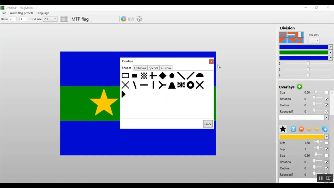 FlagMaker 1 7 tutorial #2 How To Make MTP flag