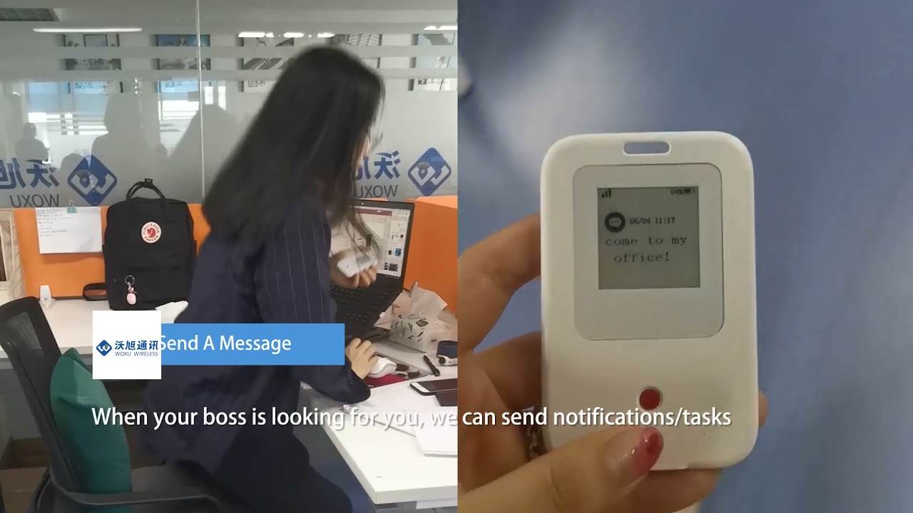 Boosting efficiency by paperless manufacturing with woxu e-label (RTLS tag/UWB tag/positioning tag)