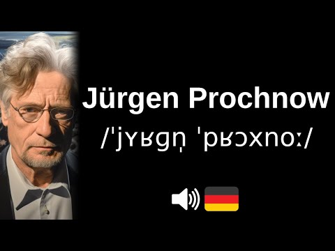 How to pronounce 'Jürgen Prochnow' (CORRECTLY!)