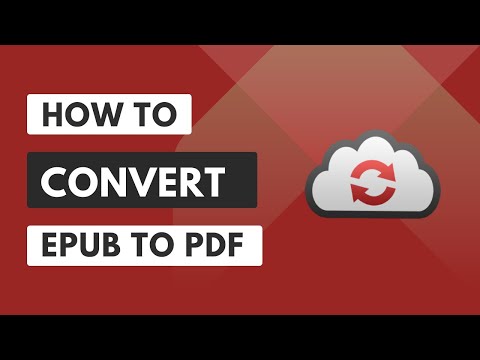 How to Convert Epub file to a PDF file