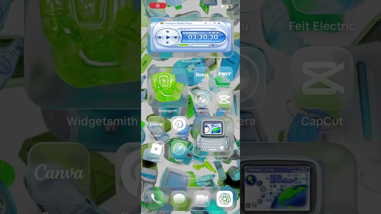 iOS 26 is fire! 🌱🪼 #frutigeraero #2000saesthetic #ios26