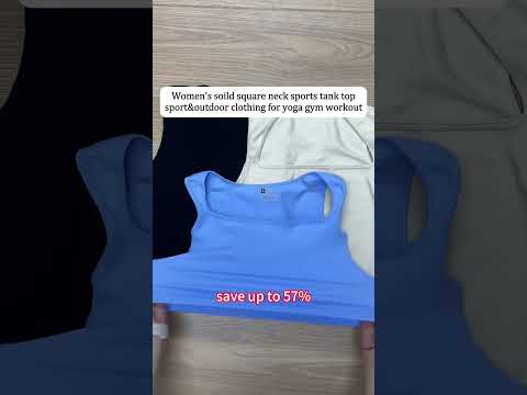 Stylish Square Neck Tank Top for Active Days #fok #Fallfreshness