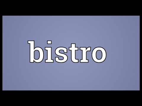 Bistro Meaning