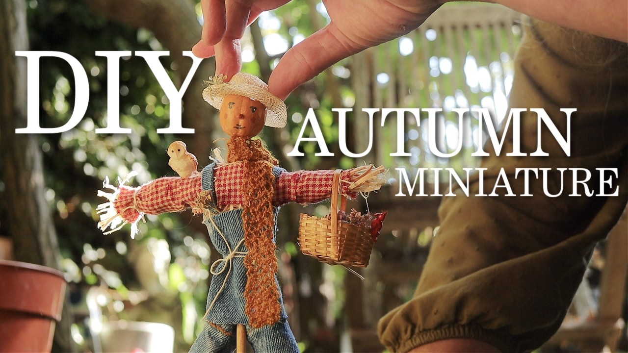How to Make a Miniature Scarecrow | Fun DIY Craft