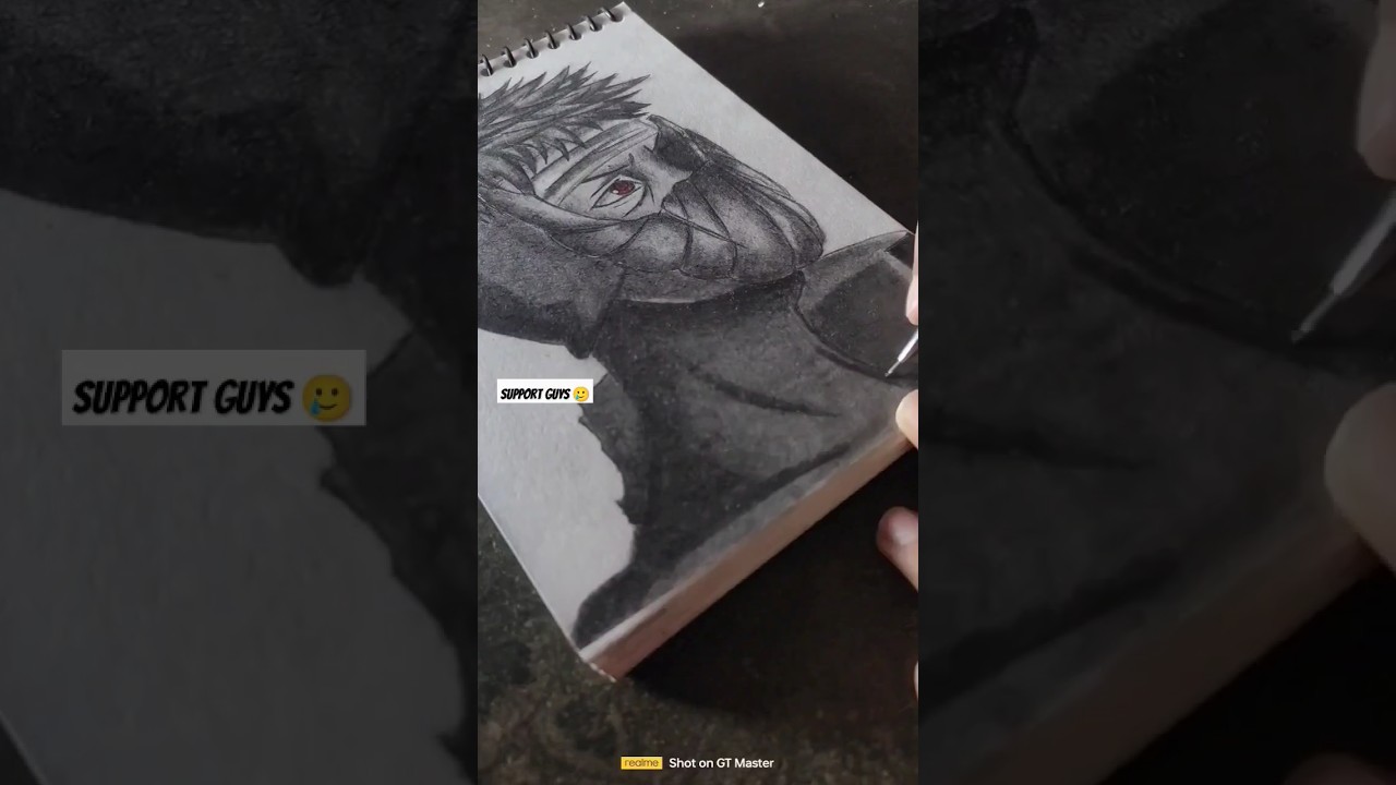obito uchiha #naruto #obito #anime #tobi #drawing #art #narutoshippuden #howtodraw #draw #gojofanart