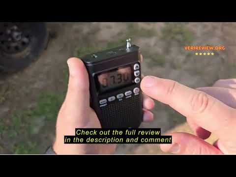 Review Newest PRUNUS 618 Portable Radio AM FM to Bluetooth Earphone, as Bluetooth Speaker, Rechargea
