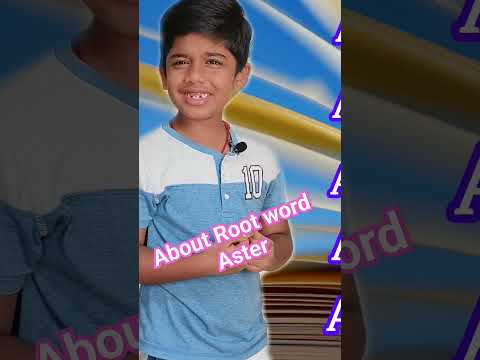 build up your English vocabulary all about root word aster/astro meaning star