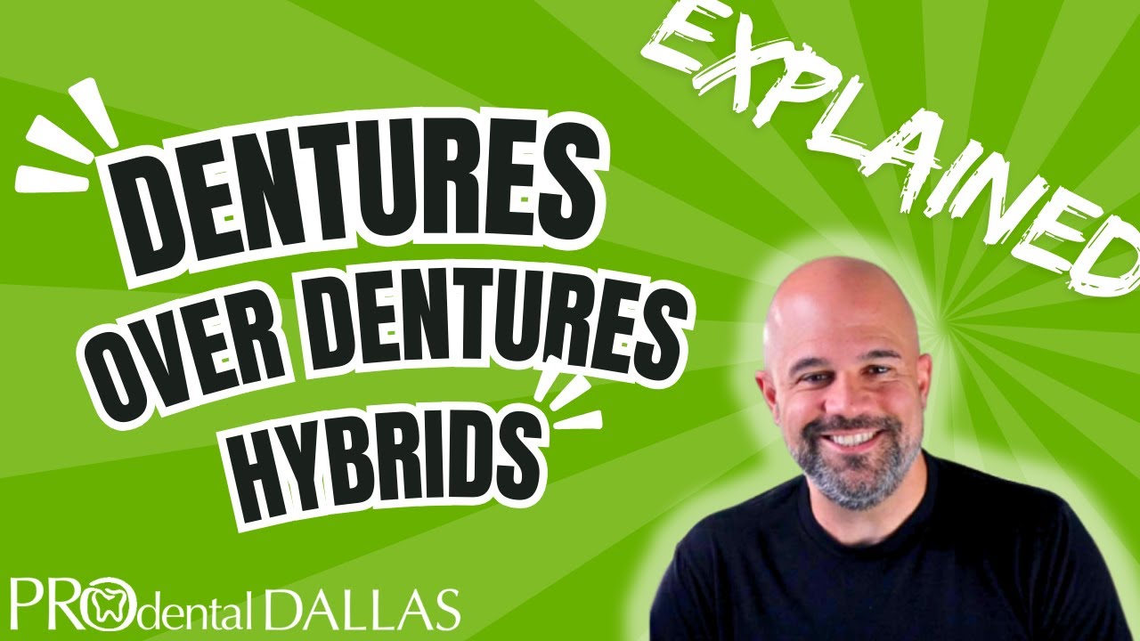 Dentures, overdentures, and hybrids - differences explained