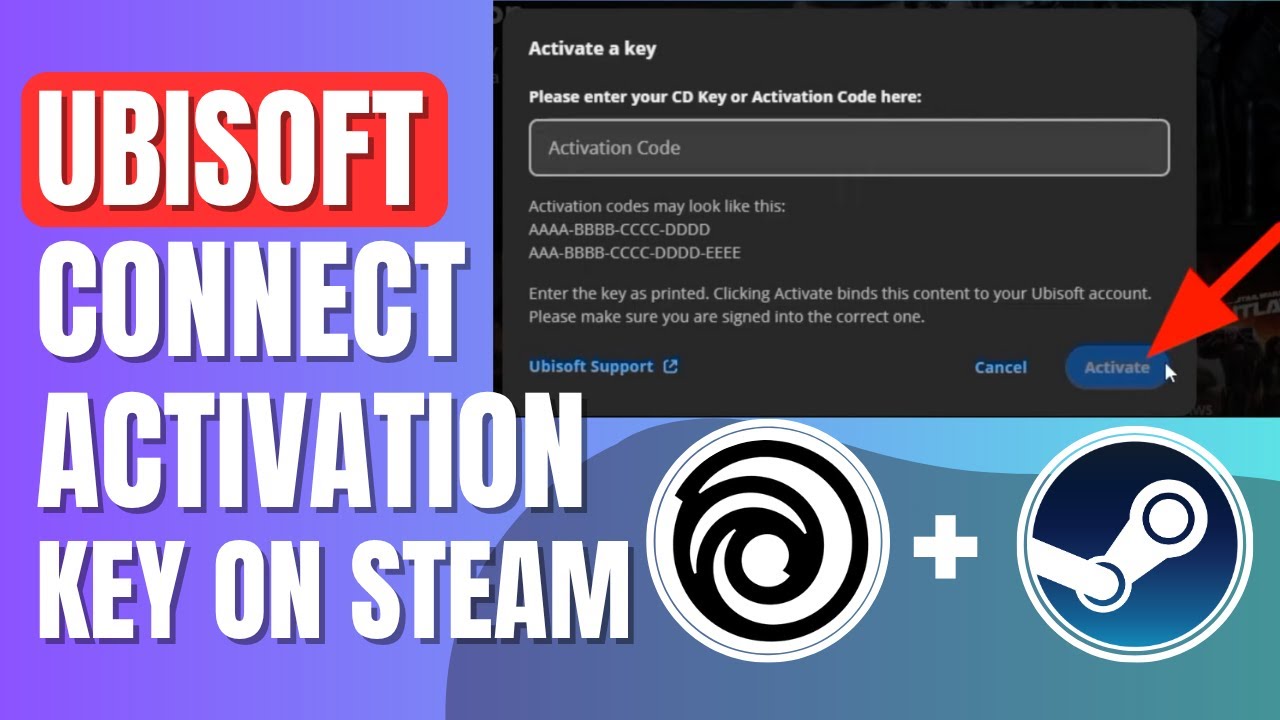 How To Get Ubisoft Connect Activation Code on Steam | Manage CD Keys Stream, Ubisoft Game Activation