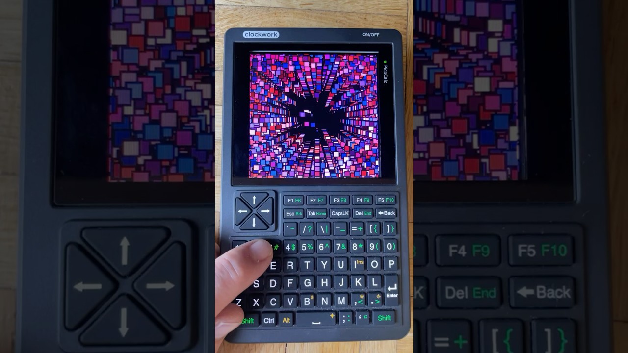 Clockwork PicoCalc Hyperspace Demo #mmbasic #picocalc #raspberrypi #clockwork