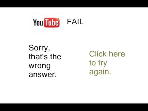 Interactive Youtube Quiz Fail