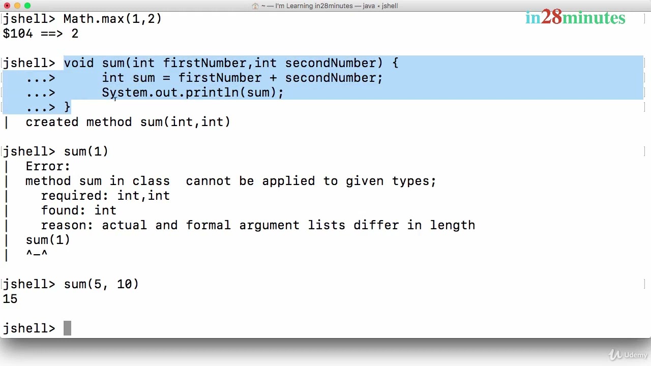 Step 09   Passing Multiple Parameters to a Java Method