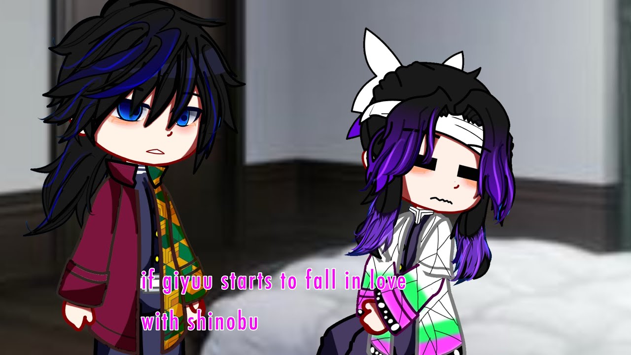 if giyuu starts to fall in love with shinobu || gacha club || || giyushino|| || kny || || my au ||
