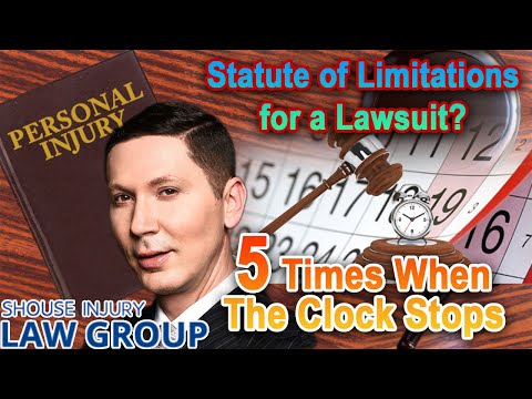 5 Times the Statute of Limitations is "Tolled" for Lawsuits in California