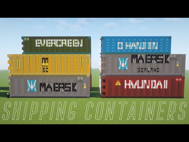 DreamWanderer's bundle of shipping containers Minecraft Map