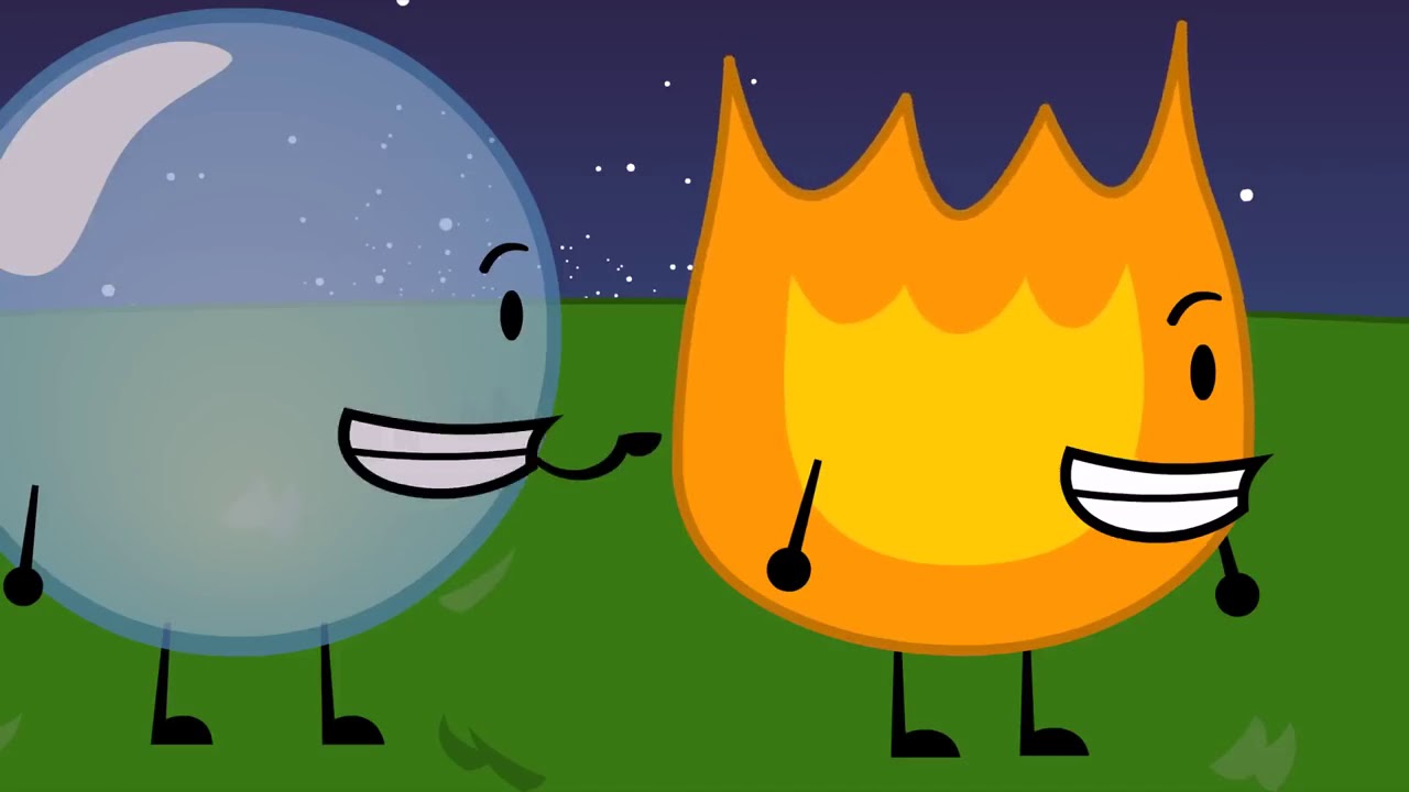 Announcer vs Bubble, Leafy, and Firey