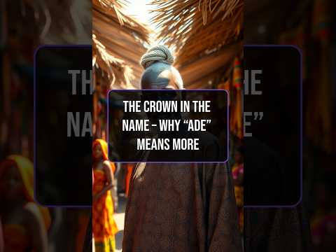 The Crown in the Name – Why “Ade” Means More!