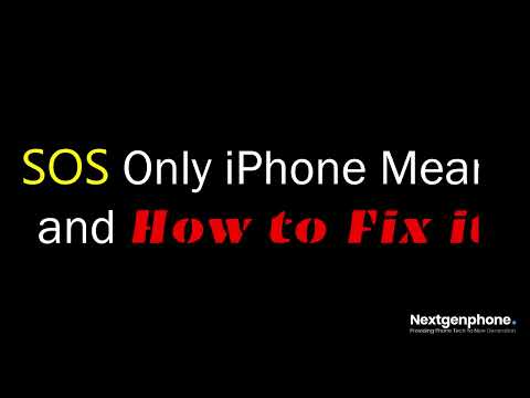 SOS Only iPhone Mean, and How to Fix it | iPhone Tips | iPhone Trick | iPhone Guide - Nextgenphone